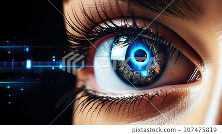 Advanced Eye Technology Holographic...-插圖素材 [107475819] - PIXTA圖庫