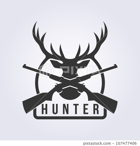 hunter symbol logo vector illustration design - Stock Illustration ...