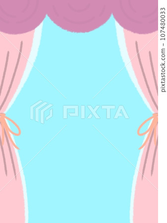Cute window frame illustration material [A4]... - Stock Illustration ...