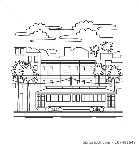 Streetcar Drawing New Orleans Streetcar Metal Art– Damrill Art