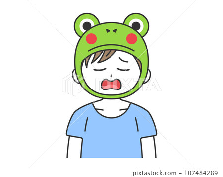 Illustration of a man who turned into a frog - Stock Illustration ...