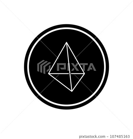 triangle 3d icon vector-插圖素材 [107485163] - PIXTA圖庫