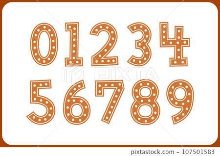 Versatile Collection of Cookie Numbers for... - Stock Illustration ...