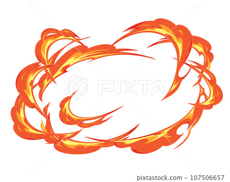 flame slash effect - Stock Illustration [107506657] - PIXTA