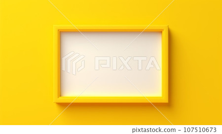 Yellow Creative Abstract Geometric Frame.... - Stock Illustration ...