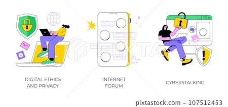 Internet privacy violation abstract concept... - Stock Illustration ...