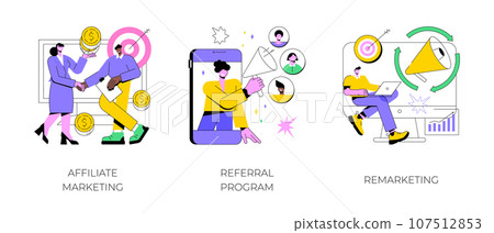 Internet promotion strategy abstract concept...-插圖素材 [107512853] - PIXTA圖庫