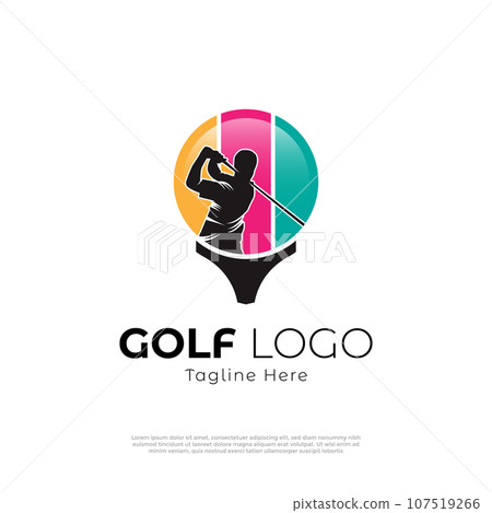 Professional golf sport logo design template-插圖素材 [107519266] - PIXTA圖庫