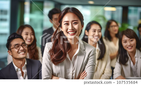 Smile business team - Stock Illustration [107535684] - PIXTA