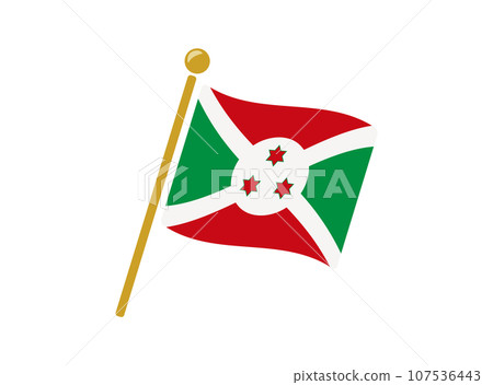 Burundi flag icon vector illustration - Stock Illustration [107536443 ...