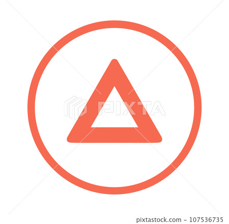 simple red triangle mark - Stock Illustration [107536735] - PIXTA