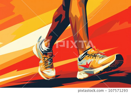 marathon poster design abstract background - Stock Illustration ...