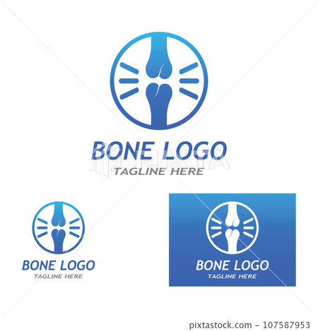 Bone logo icon vector design template illustration - Stock Illustration ...