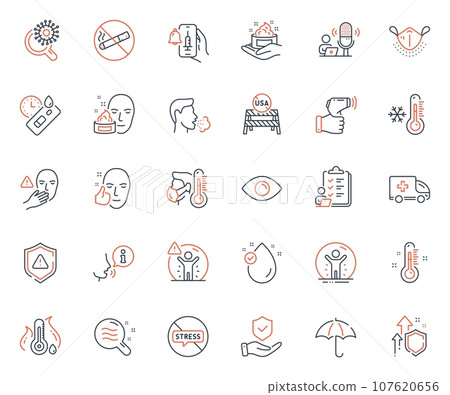 Medical icons set. Included icon as Skin care,... - Stock Illustration ...