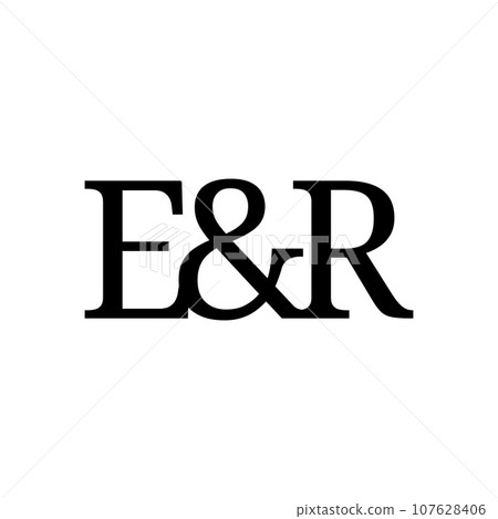 Initial Letter ER Logo design vector - Stock Illustration [107628406 ...