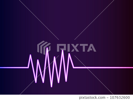 Digital purple line signal wave pattern dark... - Stock Illustration ...