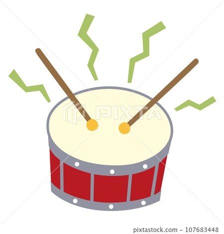 Simple drum illustration - Stock Illustration [107683448] - PIXTA