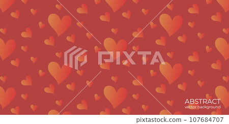 Abstract vector background with hearts, pattern - Stock Illustration ...