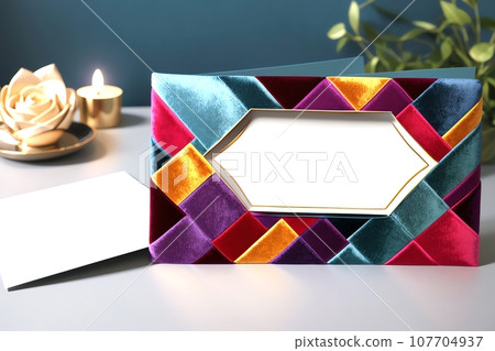 Stylish frame message card - Stock Illustration [107704937] - PIXTA