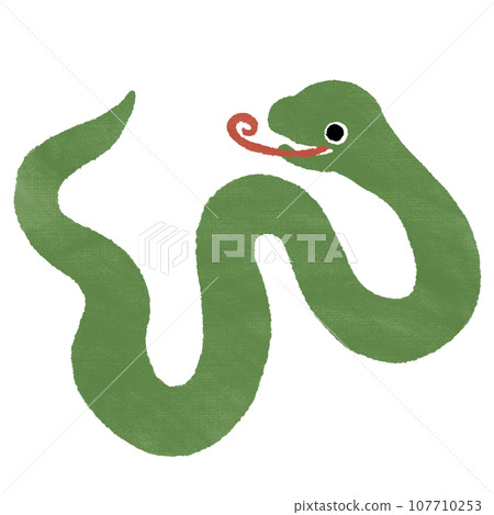 Wiggle snake (with texture) - Stock Illustration [107710253] - PIXTA