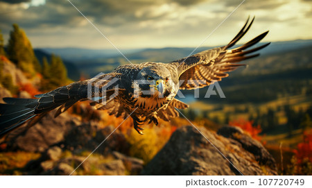 Peregrine Falcon Flying Wallpaper