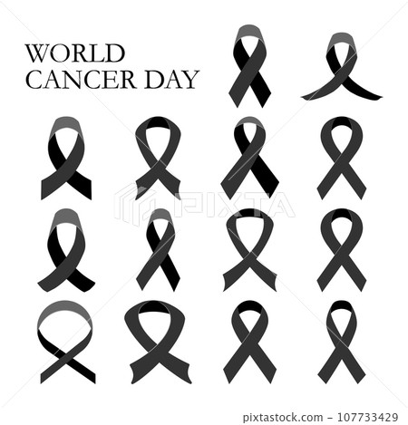 llustration of Black Awareness Ribbon....-插圖素材 [107733429] - PIXTA圖庫