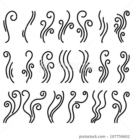 Doodle sketch style of smoke symbol drawn...-插圖素材 [107756602] - PIXTA圖庫