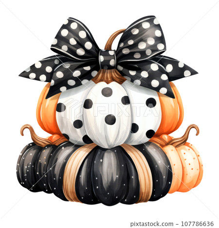 Polka Dot Pumpkin Clip Art Pumpkin Polka Dot Vector Images (over 210)