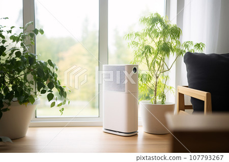 Air purifier technology enhancing indoor air. Stock Illustration 107793267 PIXTA