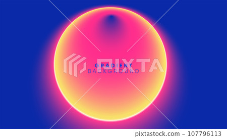 Radiant Gradient Eclipse. Abstract Orb of... - Stock Illustration ...