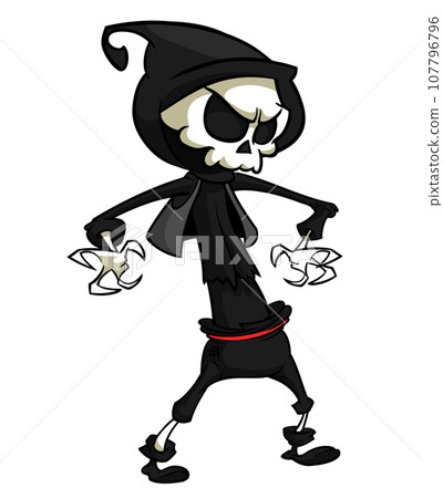 grim reaper cartoon vector