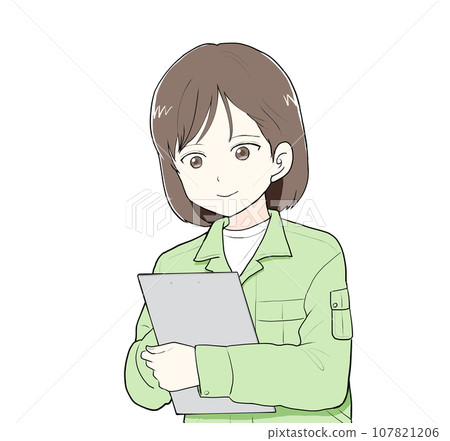 Female worker checking - Stock Illustration [107821206] - PIXTA