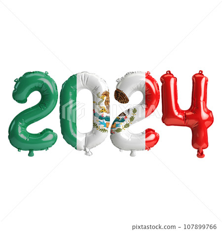 Mexico Flag Color By Number Picture Showing Flag Of Mexico Country