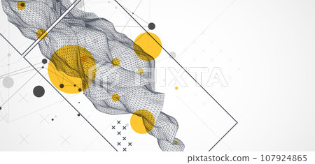 Modern science abstract background. Surface...-插圖素材 [107924865] - PIXTA圖庫