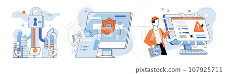 Information privacy. Vector illustration.... - Stock Illustration ...