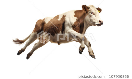 Jumping Cow Vector