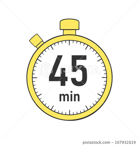 45 minute timer/stopwatch illustration material - Stock Illustration ...