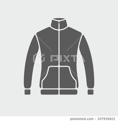 Womens sport jacket icon on a background.-插圖素材 [107938922] - PIXTA圖庫