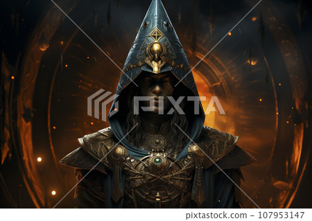 Constellation myths and stories Osiris "AI... - Stock Illustration ...