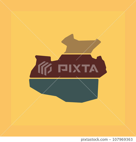 Karachay-Cherkessia map geometric simple design - Stock Illustration ...