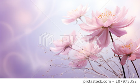 Beautiful Romantic scene - pink flower blossom... - Stock Illustration ...