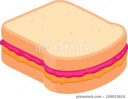 Clipart De Pbandj Peanut Butter And Jelly Sandwich Sticker — Alexis