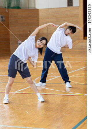 High school boys and girls working hard on... - Stock Photo [108043189 ...