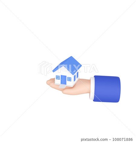 3DCG｜Hand of a businessman handing over a... - Stock Illustration ...