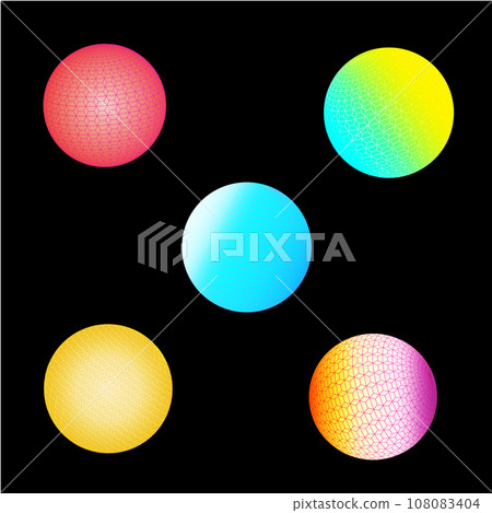 Hello summer global sphere ball balloon bright... - Stock Illustration ...