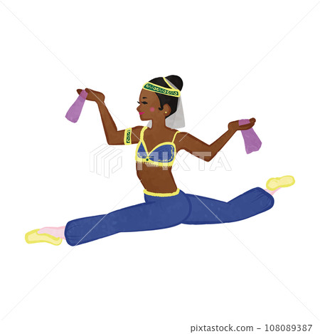 Ballet Nutcracker Cute Arabian Dance Woman 01 - Stock Illustration ...
