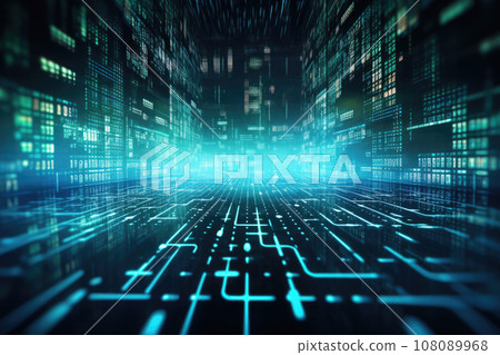 Abstract digital background. Generative AI - Stock Illustration ...