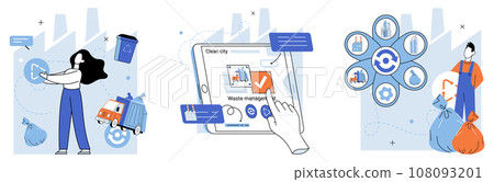 Clean city. Vector illustration. It is like...-插圖素材 [108093201] - PIXTA圖庫