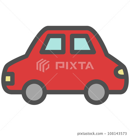 Simple vehicle color single item icon car - Stock Illustration ...