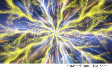A striking background with radiating lightning.... - Stock Illustration ...